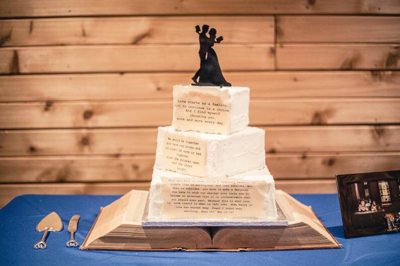 Love in the Library: Cake Topper for Bookworms | Emmaline Bride