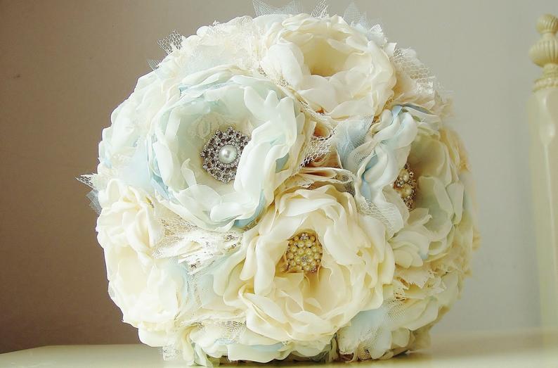 7 Most Beautiful Fabric Bouquets for Weddings | Emmaline Bride