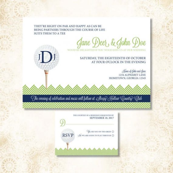 How to Plan a Golf Themed Wedding: "Fore-Ever" | Emmaline Bride