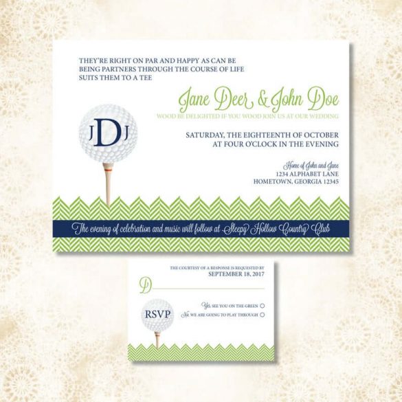 How to Plan a Golf Themed Wedding: "Fore-Ever" | Emmaline Bride