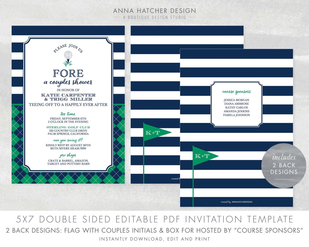 How to Plan a Golf Themed Wedding: "Fore-Ever" | Emmaline Bride