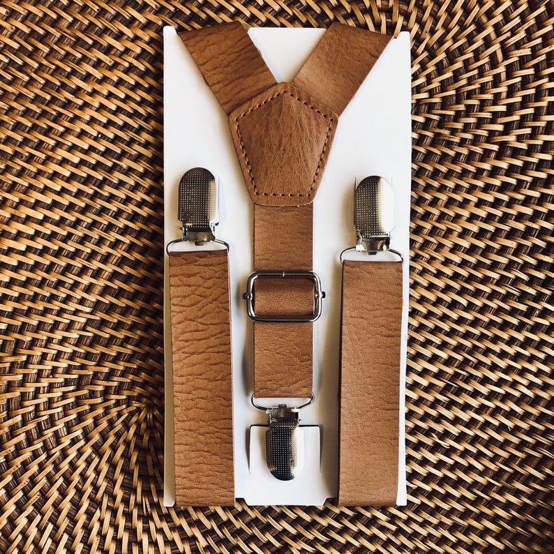Leather Groomsmen Suspenders: Where to Buy Wedding Suspender Set