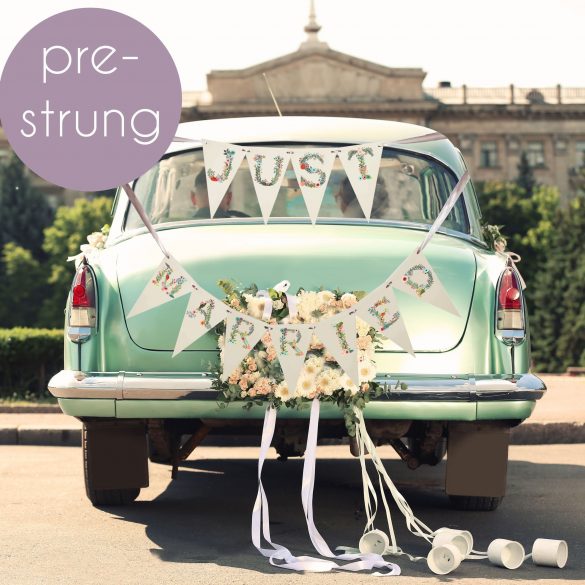 Just Married Sign for Car: 12 Beautiful Ideas for Weddings (+ GIVEAWAY!)