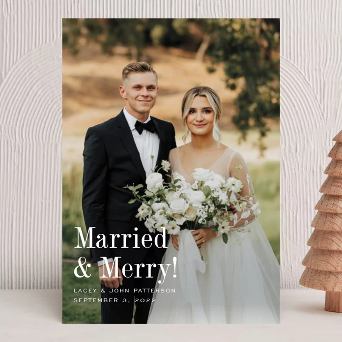 18 Newlyweds Who Are Winning At Holiday Cards