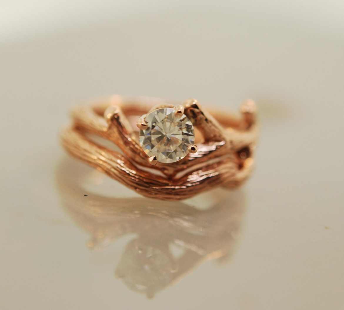 Branch Engagement Ring - Nature Inspired Jewelry