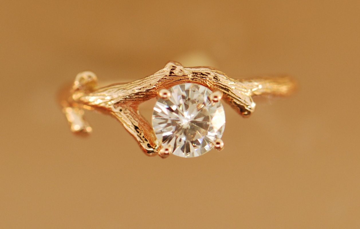 Branch Engagement Ring - Nature Inspired Jewelry
