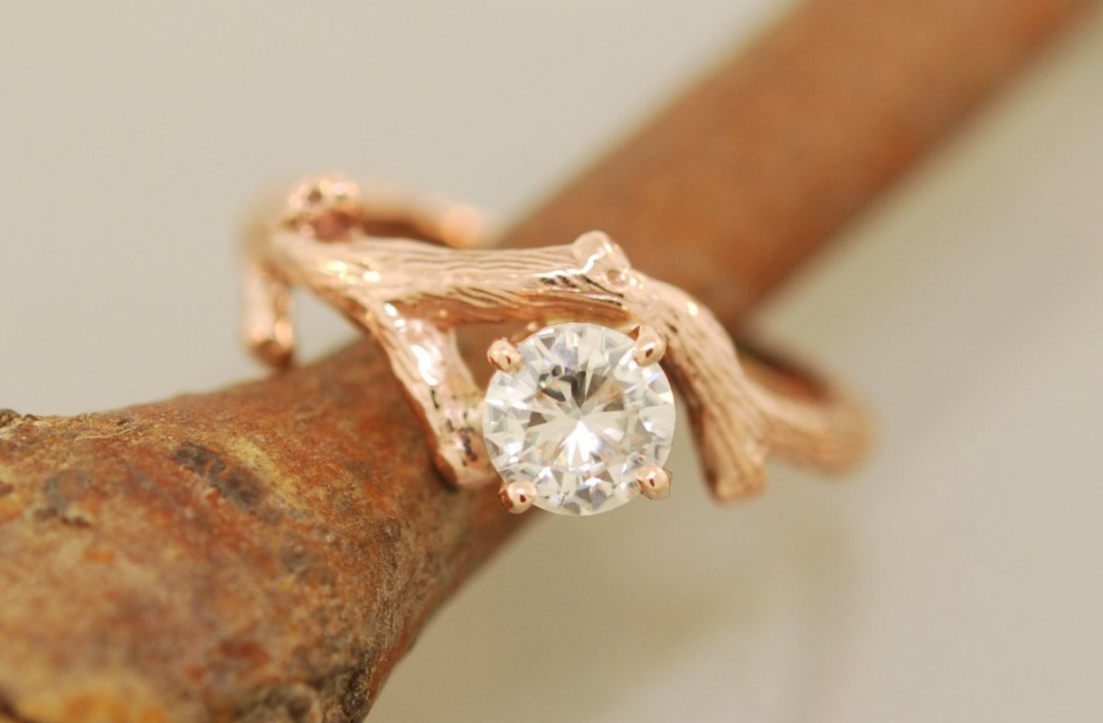 Branch Engagement Ring - Nature Inspired Jewelry