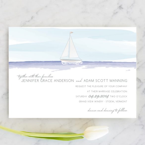 25 Nautical Wedding Invitations That Look Beautiful