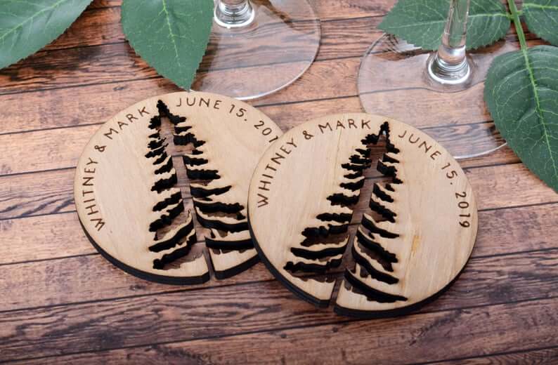 17 Fun + Creative Wedding Coasters | Emmaline Bride
