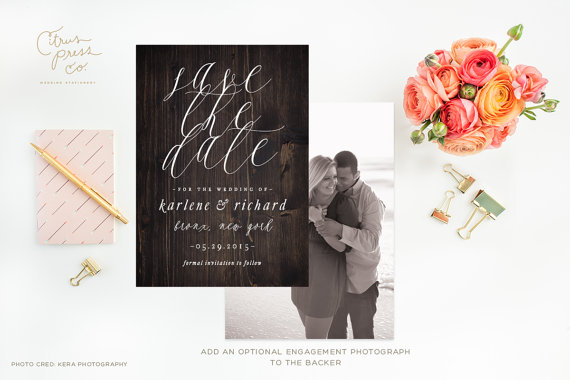 8 Stylish Save the Date Cards from Citrus Press Co. | Emmaline Bride ...