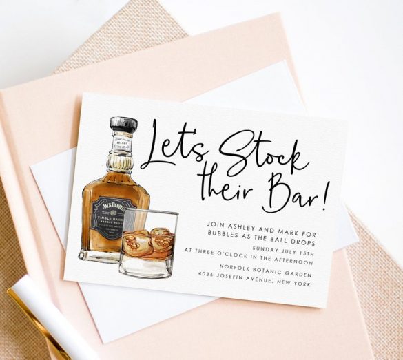 How to Plan a Stock the Bar Engagement Party / Wedding Shower