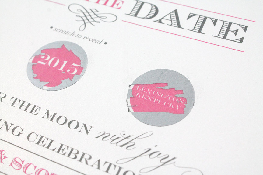 Scratch off save the dates for weddings | Emmaline Bride