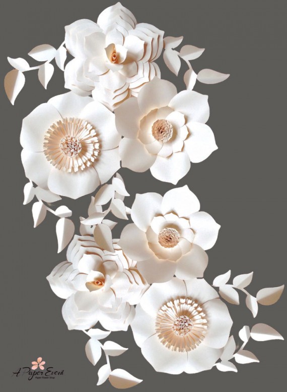 These Paper Flower Backdrops are Beautiful for Weddings
