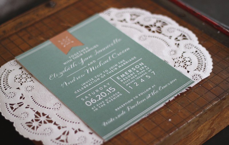 Lace Invitation Sleeve - DIY Wedding Idea