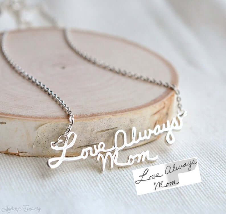 5 Best Handwriting Necklace Finds Made from ACTUAL Writing