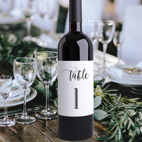 This Wine Bottle Table Number Makes It Easy | Emmaline Bride
