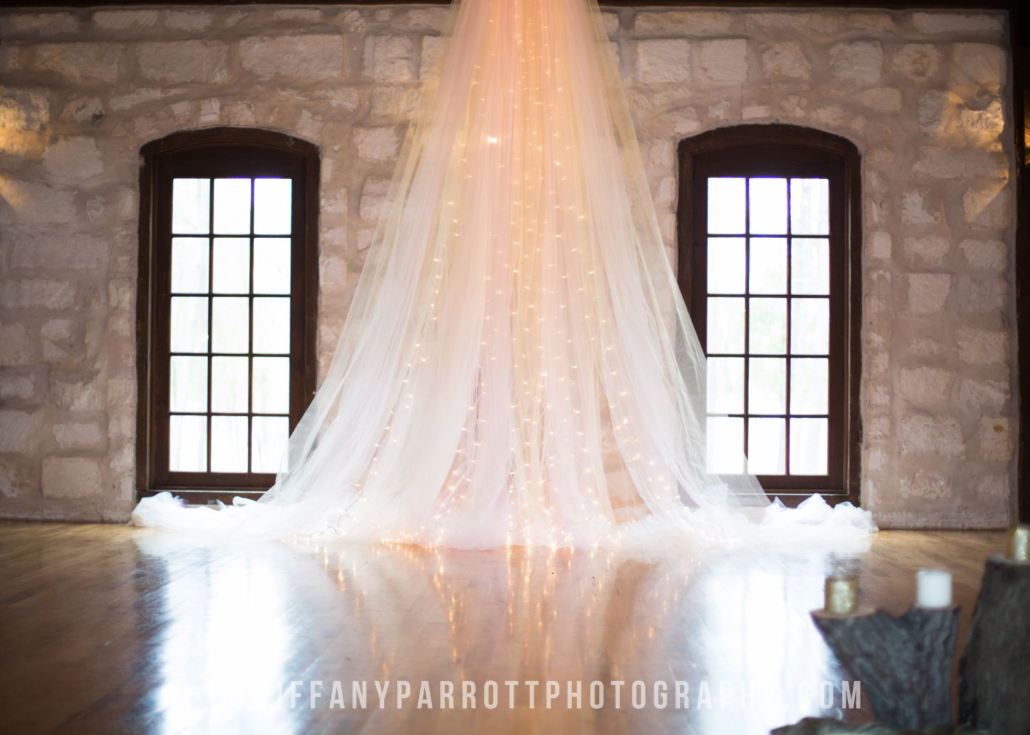 Lighted Tulle Backdrop for Ceremony / Reception - Weddings