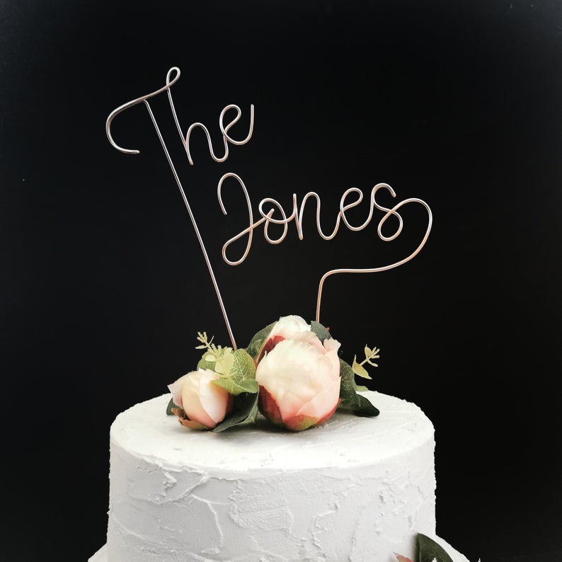 Wire Cake Toppers: 17 Unique Wedding Designs | Emmaline Bride
