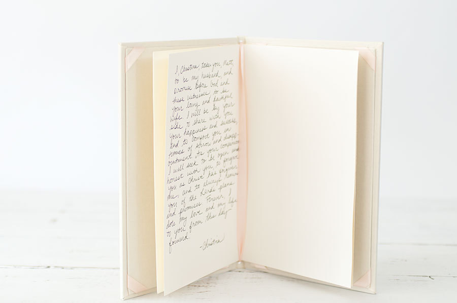 This Wedding Vow Book is Beautiful for the Ceremony