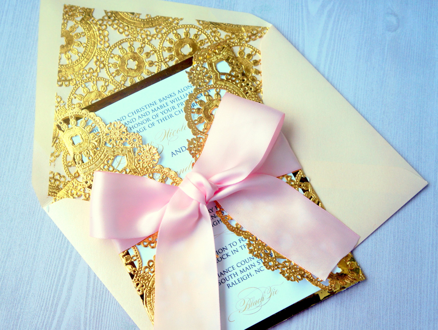 Lace Invitations on Etsy Are Totally Amazing | Emmaline Bride