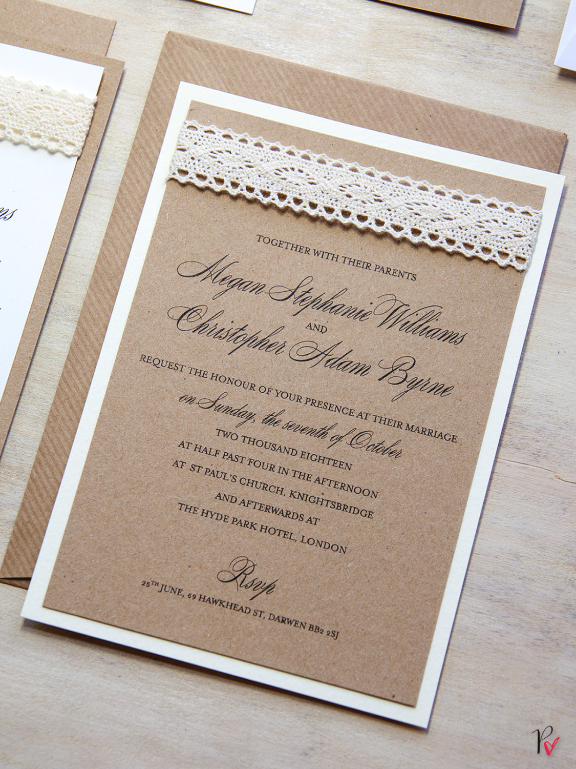 Lace Invitations on Etsy Are Totally Amazing | Emmaline Bride