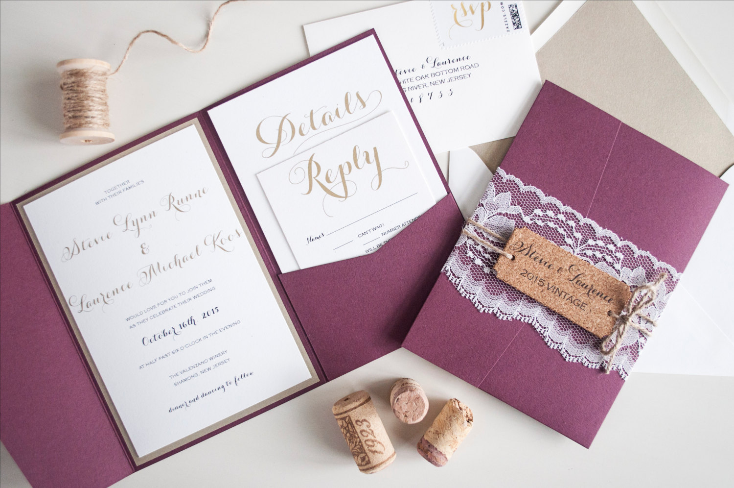 Lace Invitations on Etsy Are Totally Amazing | Emmaline Bride