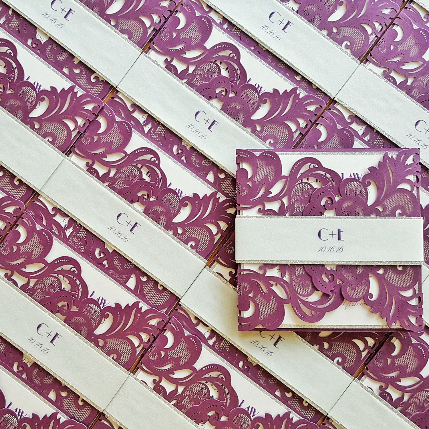 Lace Invitations on Etsy Are Totally Amazing | Emmaline Bride