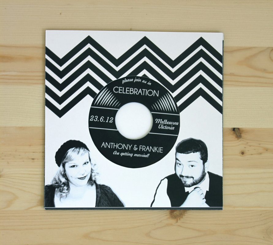 Record Invitations for Awesome Weddings on Etsy | Emmaline Bride