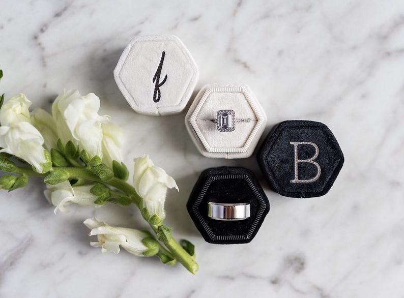 Velvet Ring Boxes: Where to Buy Hexagon Engagement Ring Box