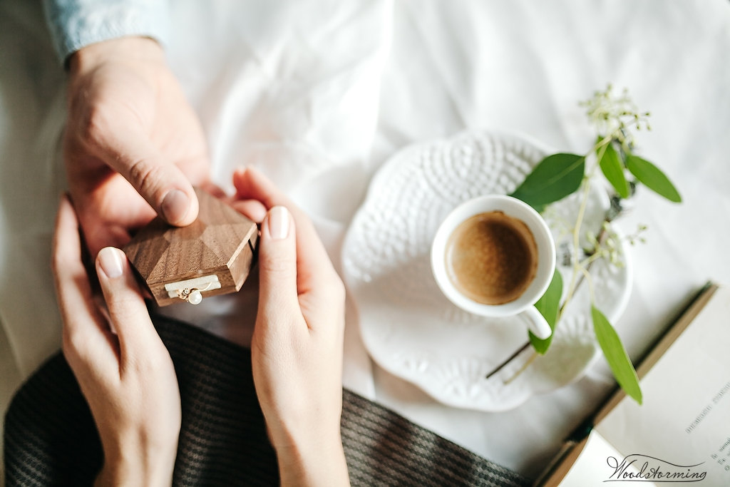 Diamond Shaped Ring Box -- Handmade-a-Day | Emmaline Bride Wedding Blog