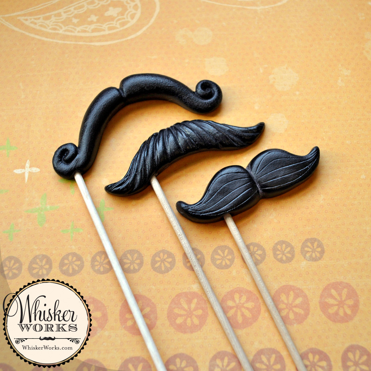 Wedding Photo Props on a Stick: Whisker Works | Emmaline Bride