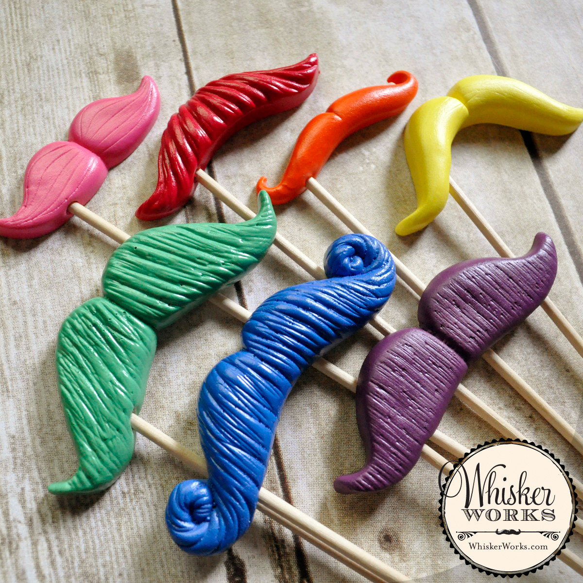 Wedding Photo Props on a Stick: Whisker Works | Emmaline Bride
