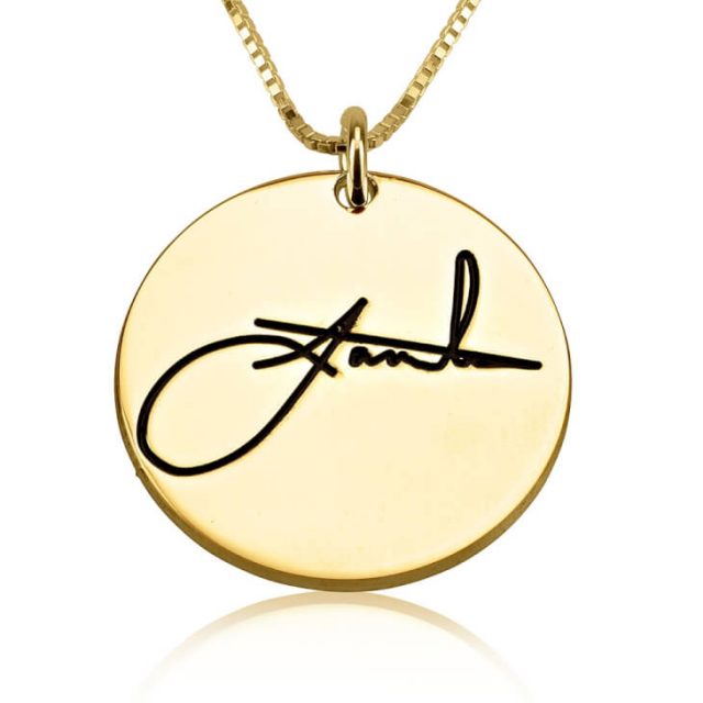 How to Make a Signature Necklace from your Actual Handwriting