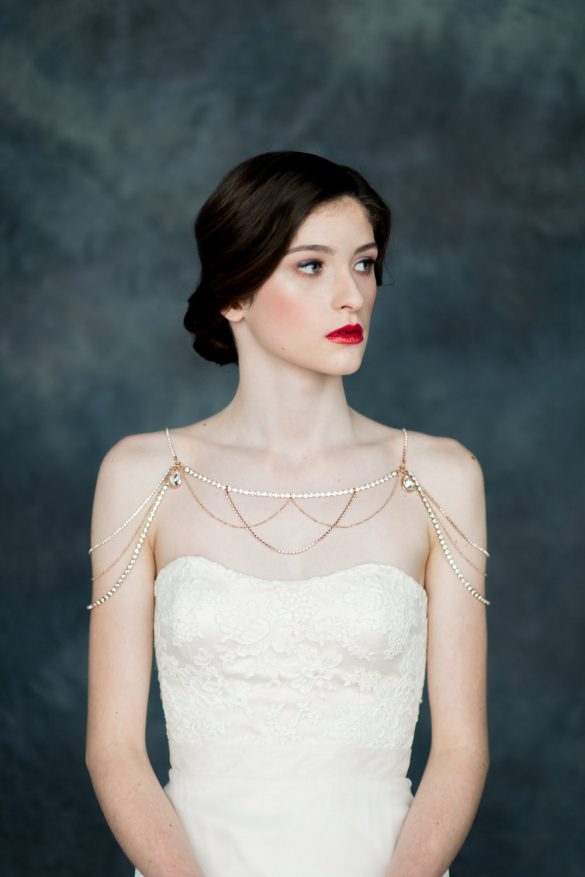 Shoulder Jewelry Bridal Collection by Blair Nadeau Millinery