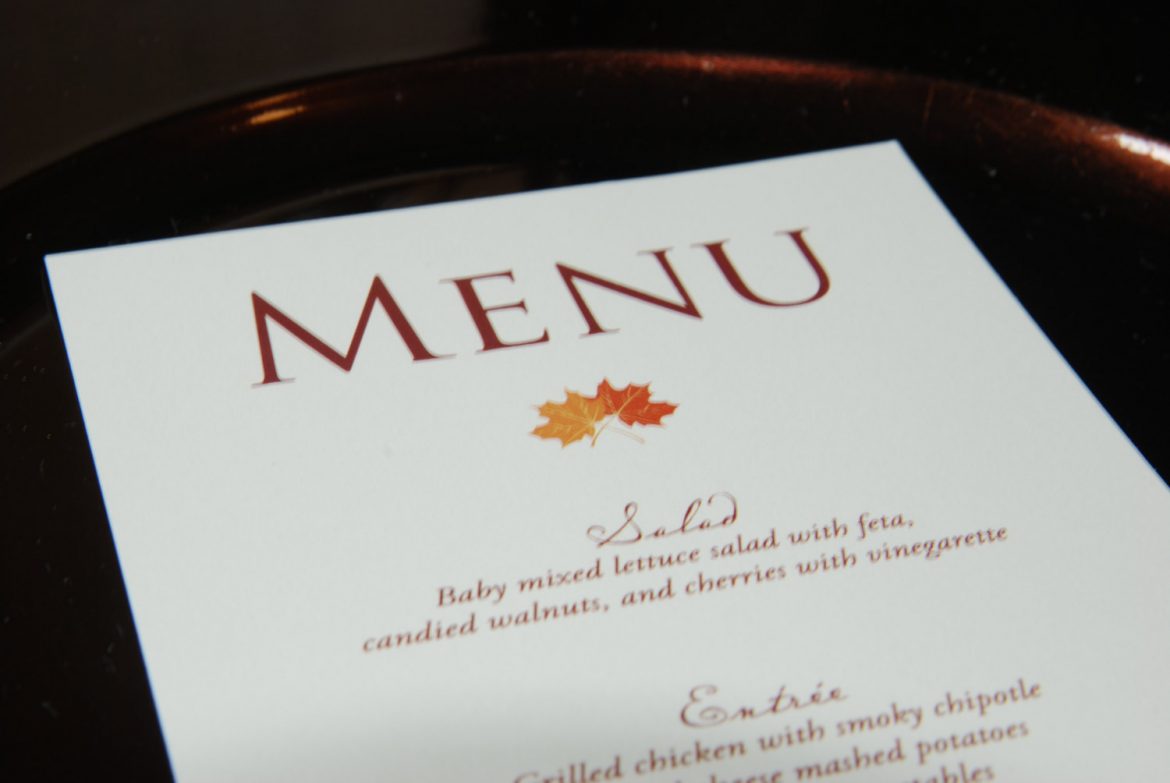 Leaf Place Cards for Fall Weddings & Entertaining | Emmaline Bride