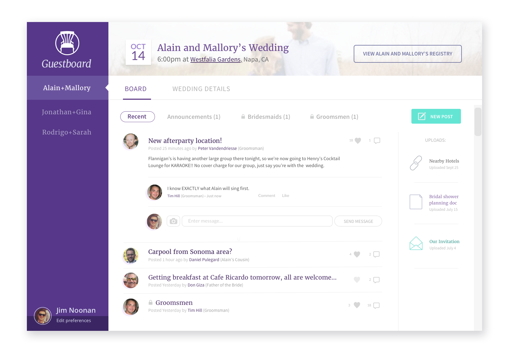 Wedding Party Communication Made Simple | Emmaline Bride Wedding Blog