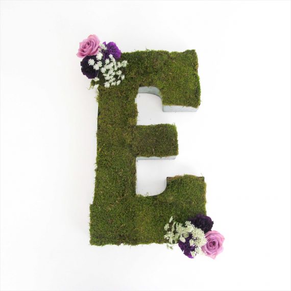 DIY Moss Letter Tutorial | Emmaline Bride® Wedding Blog