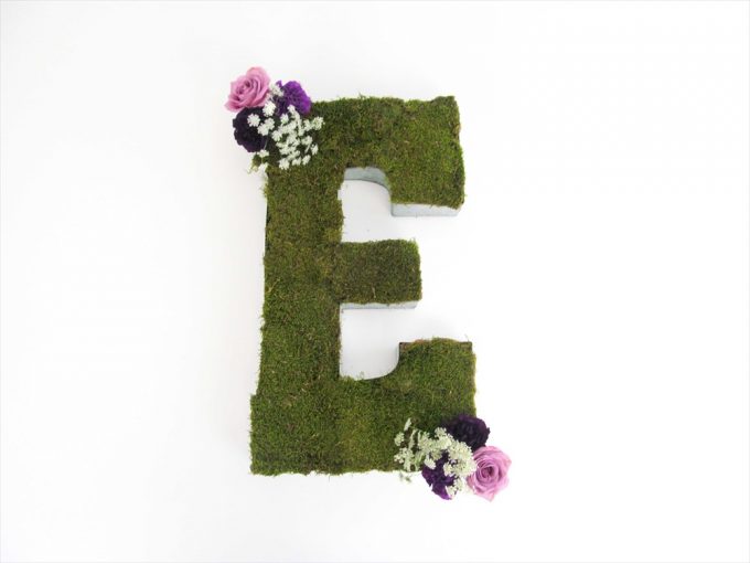 DIY Moss Letter Tutorial | Emmaline Bride® Wedding Blog