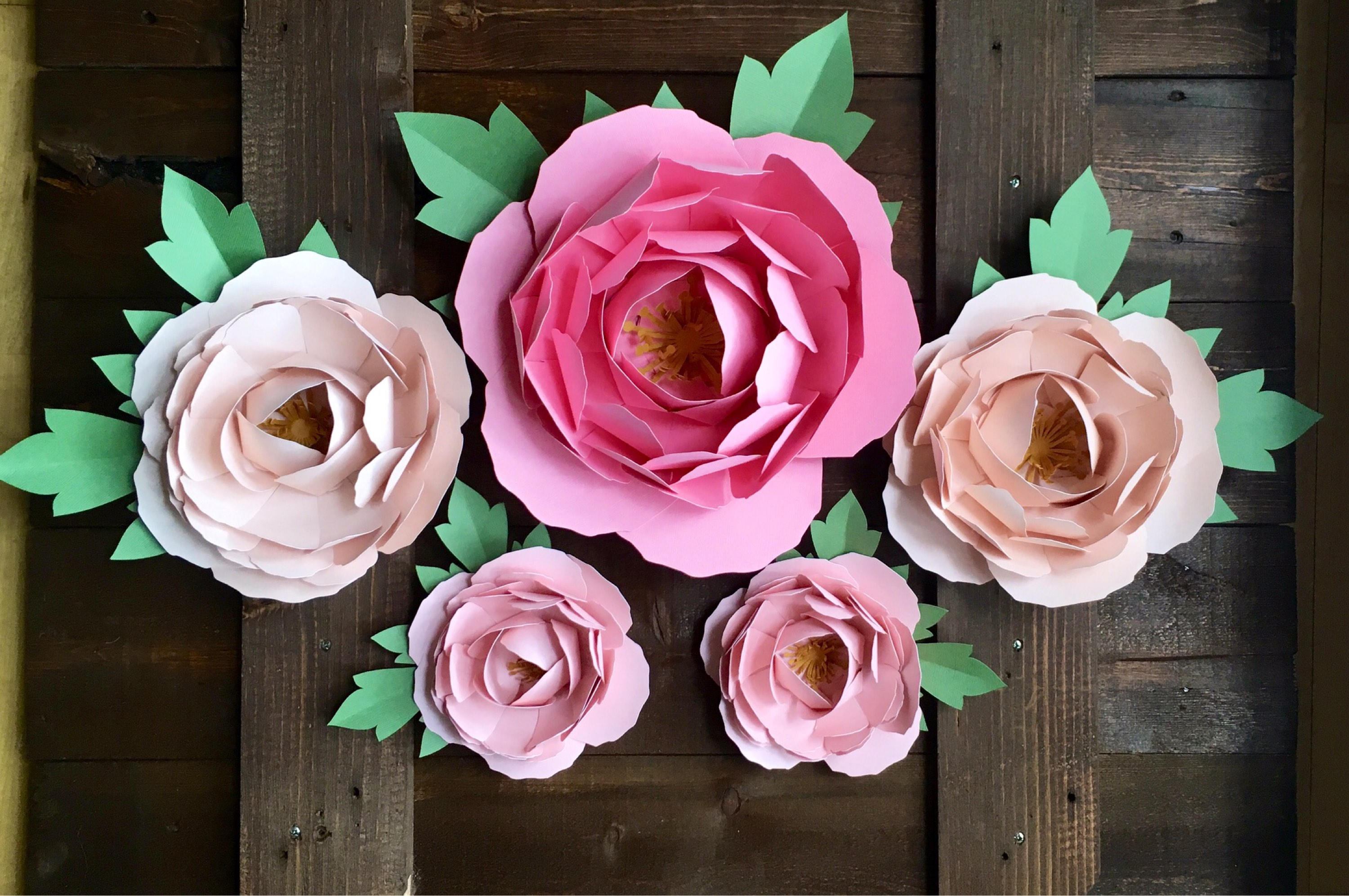 Paper Peony Flowers -- Handmade-a-Day | Emmaline Bride Wedding Blog