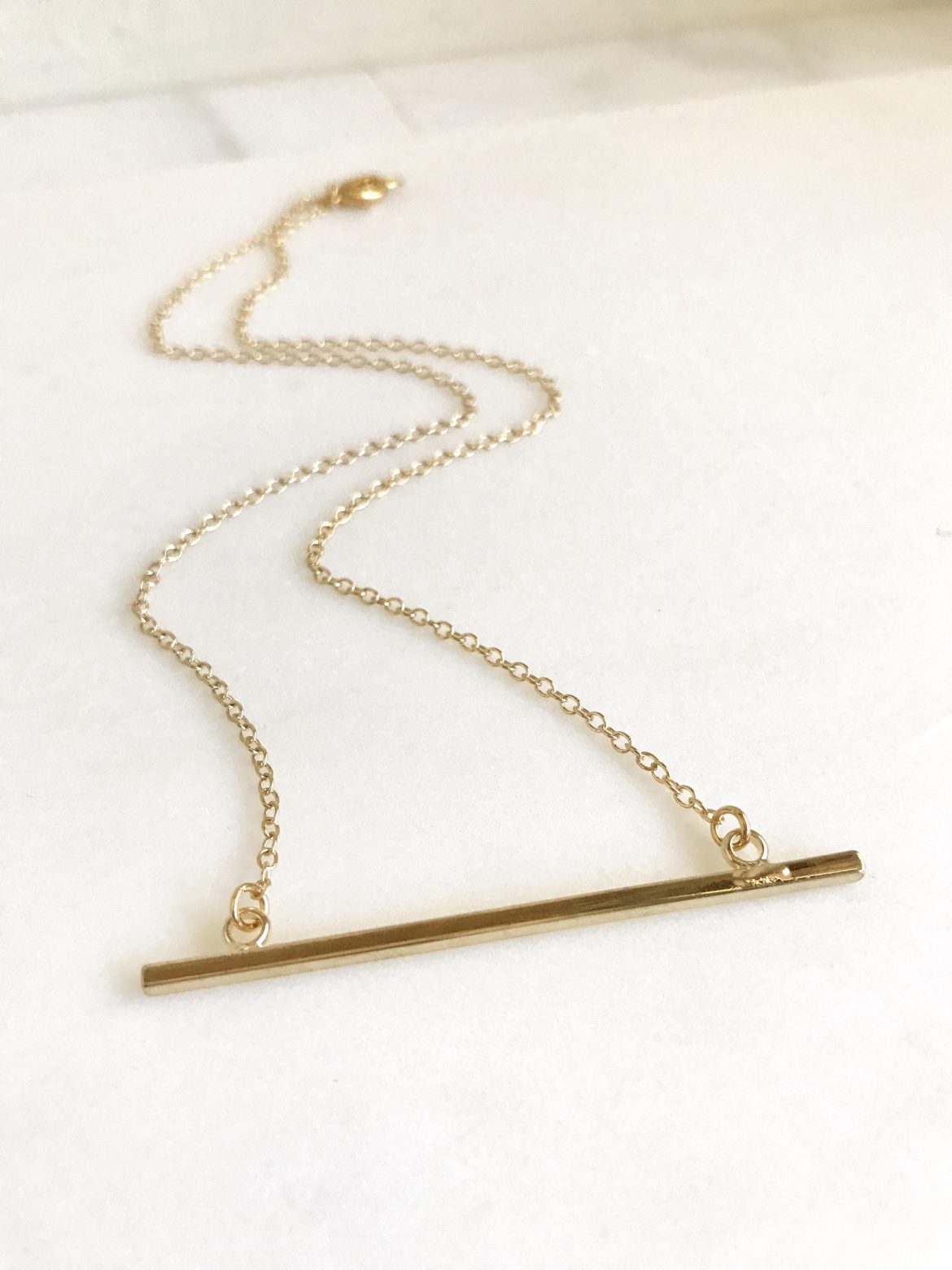 18 Gold Bar Necklace Gifts for Bridesmaids | Emmaline Bride