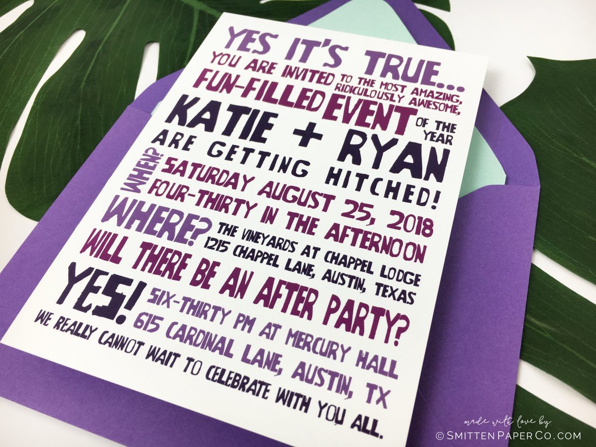 75 Fun + Unique Wedding Invitations for Cool Couples | Emmaline Bride®