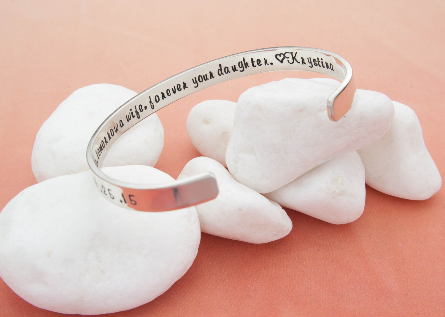 Mother of the Bride Bracelet: "Today a Bride, Tomorrow a Wife, Forever...