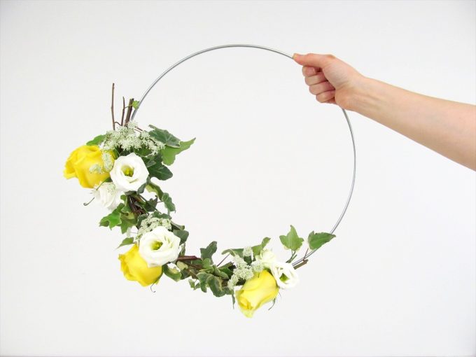 DIY Floral Hoop Tutorial: Make your own floral decor for boho weddings