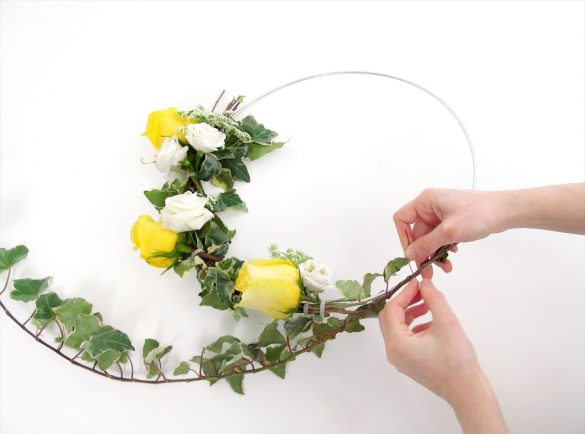 DIY Floral Hoop Tutorial: Make your own floral decor for boho weddings