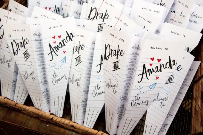 50 Most Unique Programs for Weddings (PHOTOS) | Emmaline Bride