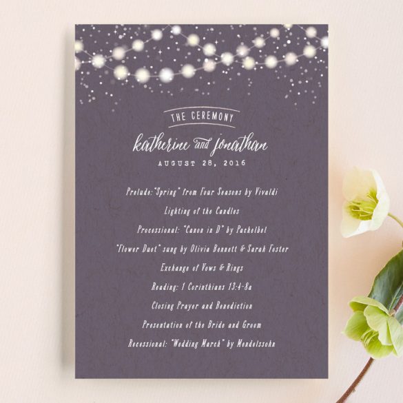 50 Most Unique Programs for Weddings (PHOTOS) | Emmaline Bride