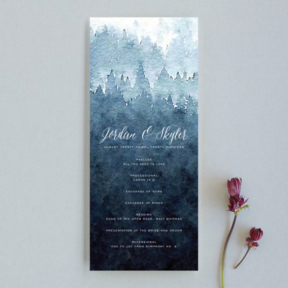 50 Most Unique Programs for Weddings (PHOTOS) | Emmaline Bride