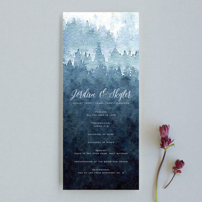 50 Most Unique Programs for Weddings (PHOTOS) | Emmaline Bride