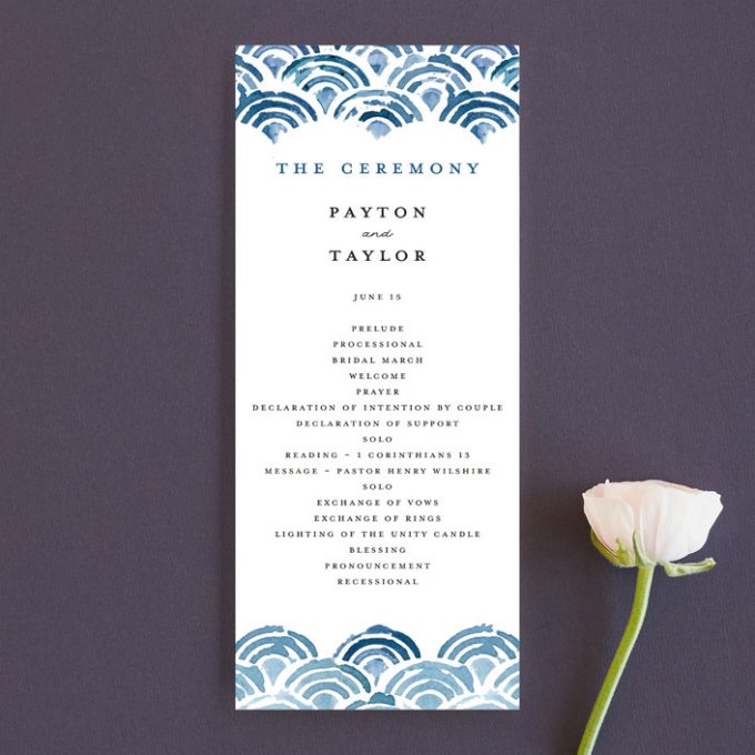 50 Most Unique Programs for Weddings (PHOTOS) | Emmaline Bride