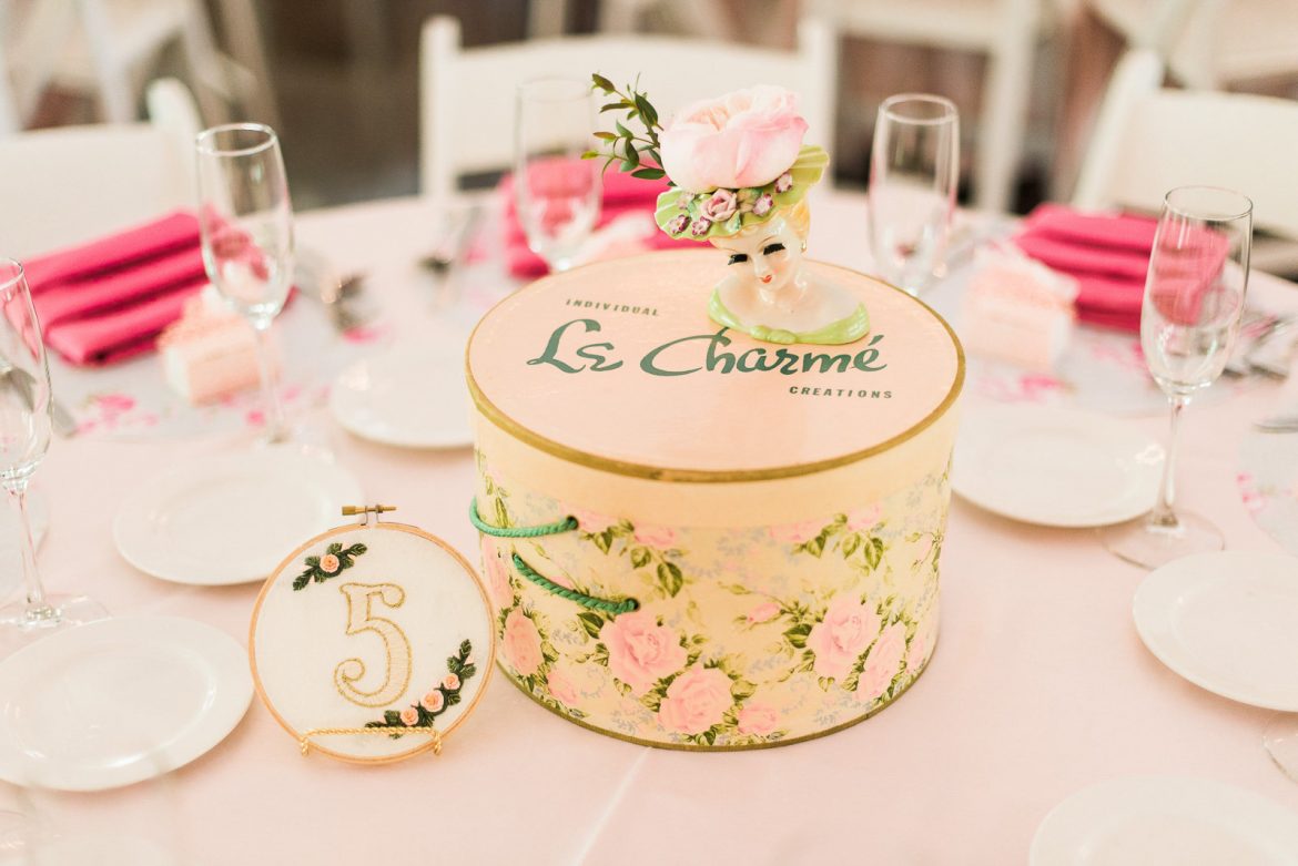 Fun + Creative Embroidery Hoop Table Numbers for Weddings